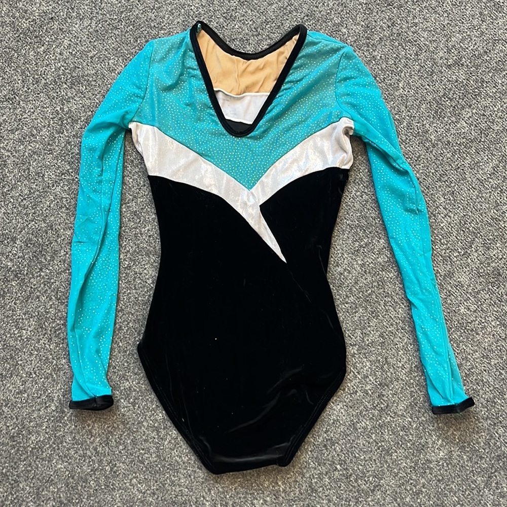 Alpha Factor Gymnastics Competition Leotard Long Slee… - Gem
